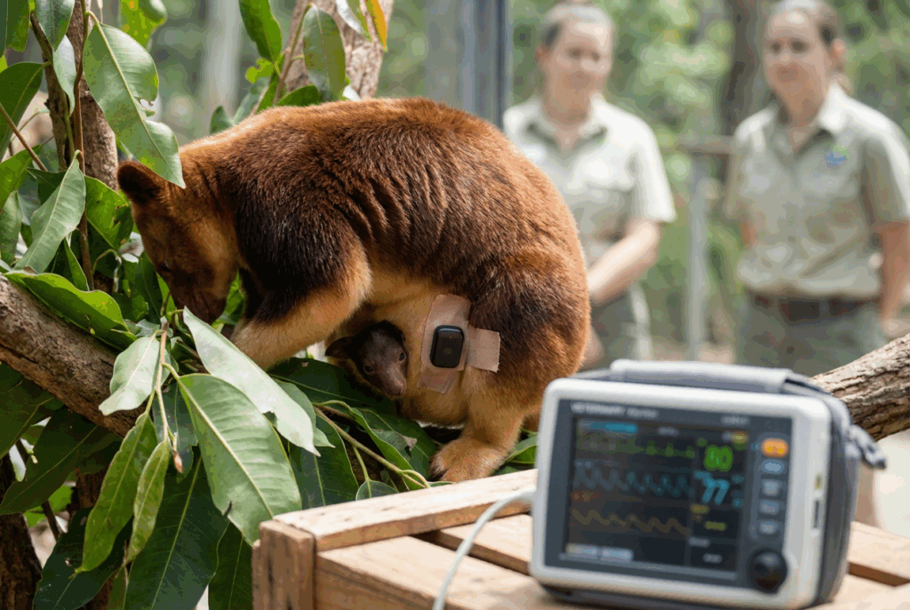 Pouch Cam Reveals Endangered Tree Kangaroo Baby - :) Healthy Happy News