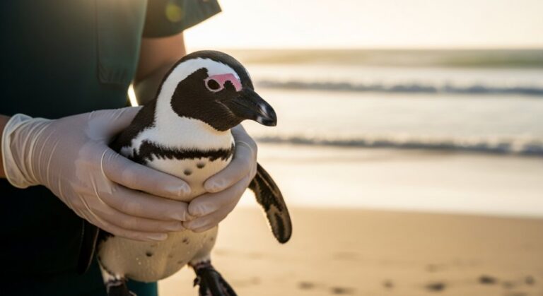 Struggling Penguin Found Collapsed on Beach – What Happens Next Will ...