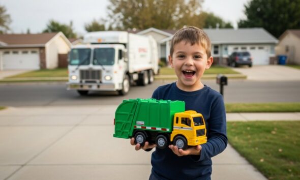 Lonely Little Boy Waits All Week for Garbage Truck Crew — What They ...